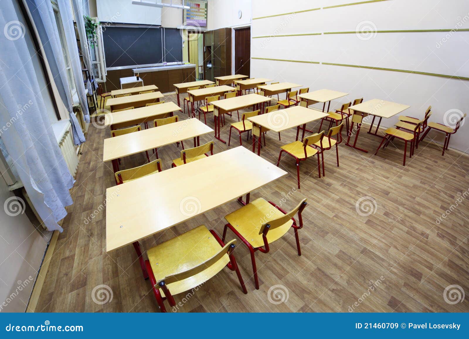 Back View of Chairs in School Class Stock Image - Image of back ...