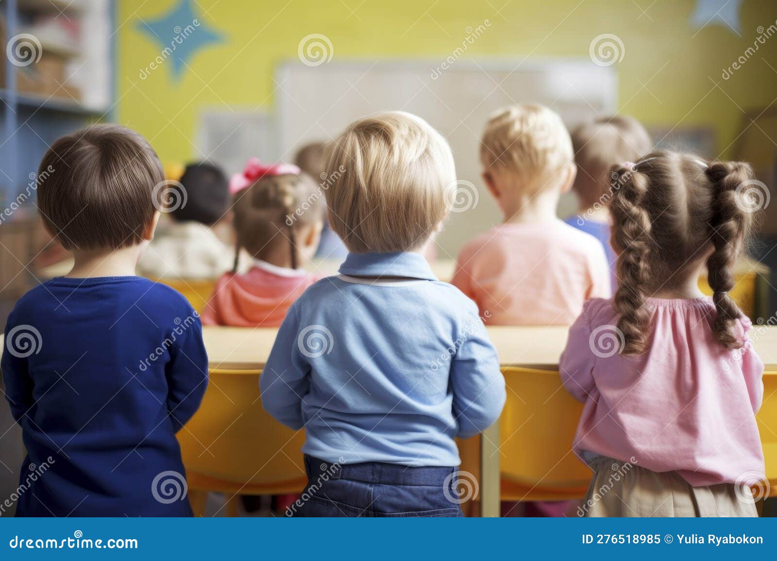 Top View On Children Educational Games, Frame Kids Toys Blue Paper ...