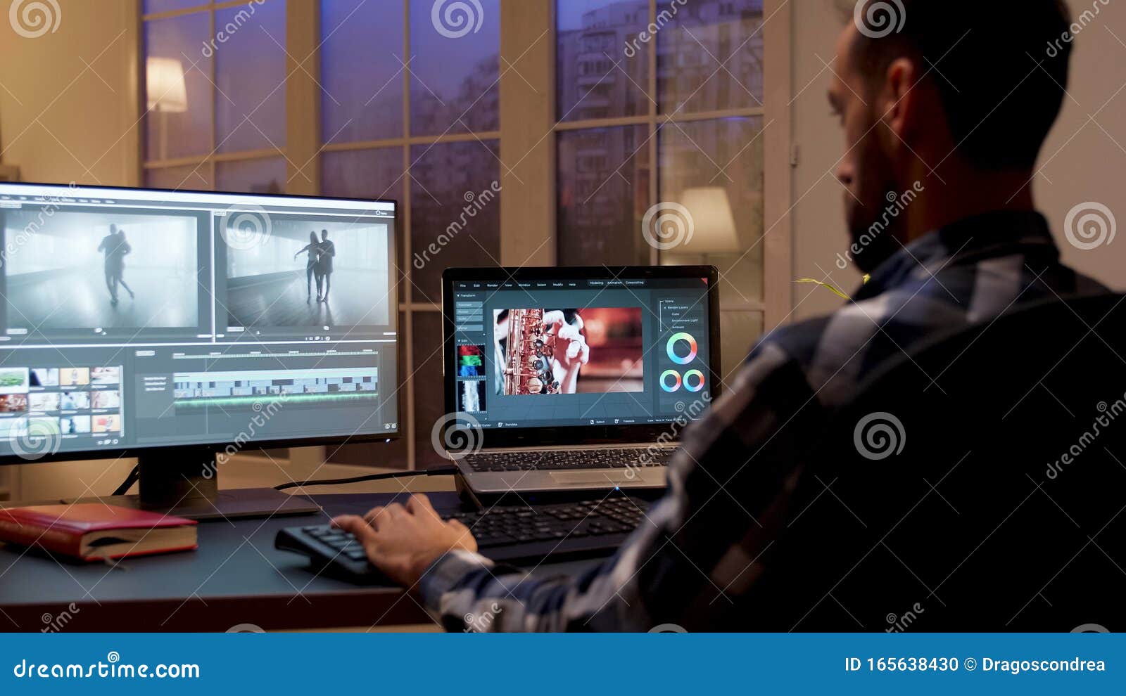 Content Creator Holding Mini Led Stock Image | CartoonDealer.com #202441939