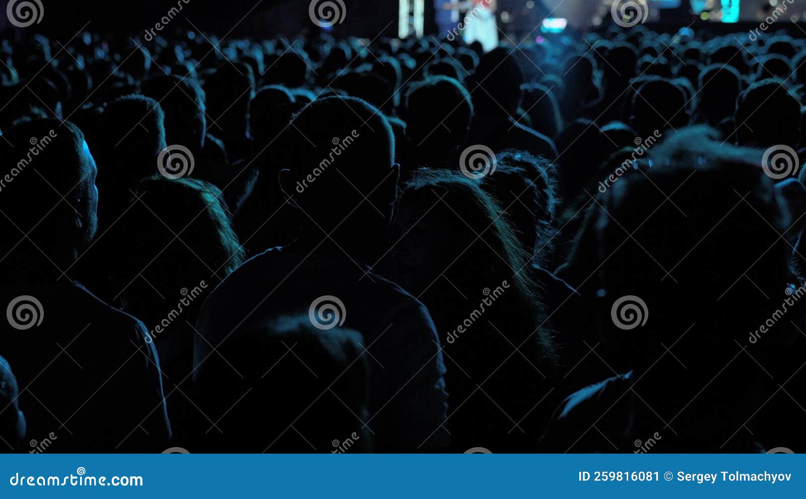 Back View of a Crowd of People at an Outdoor Concert Stock Video ...