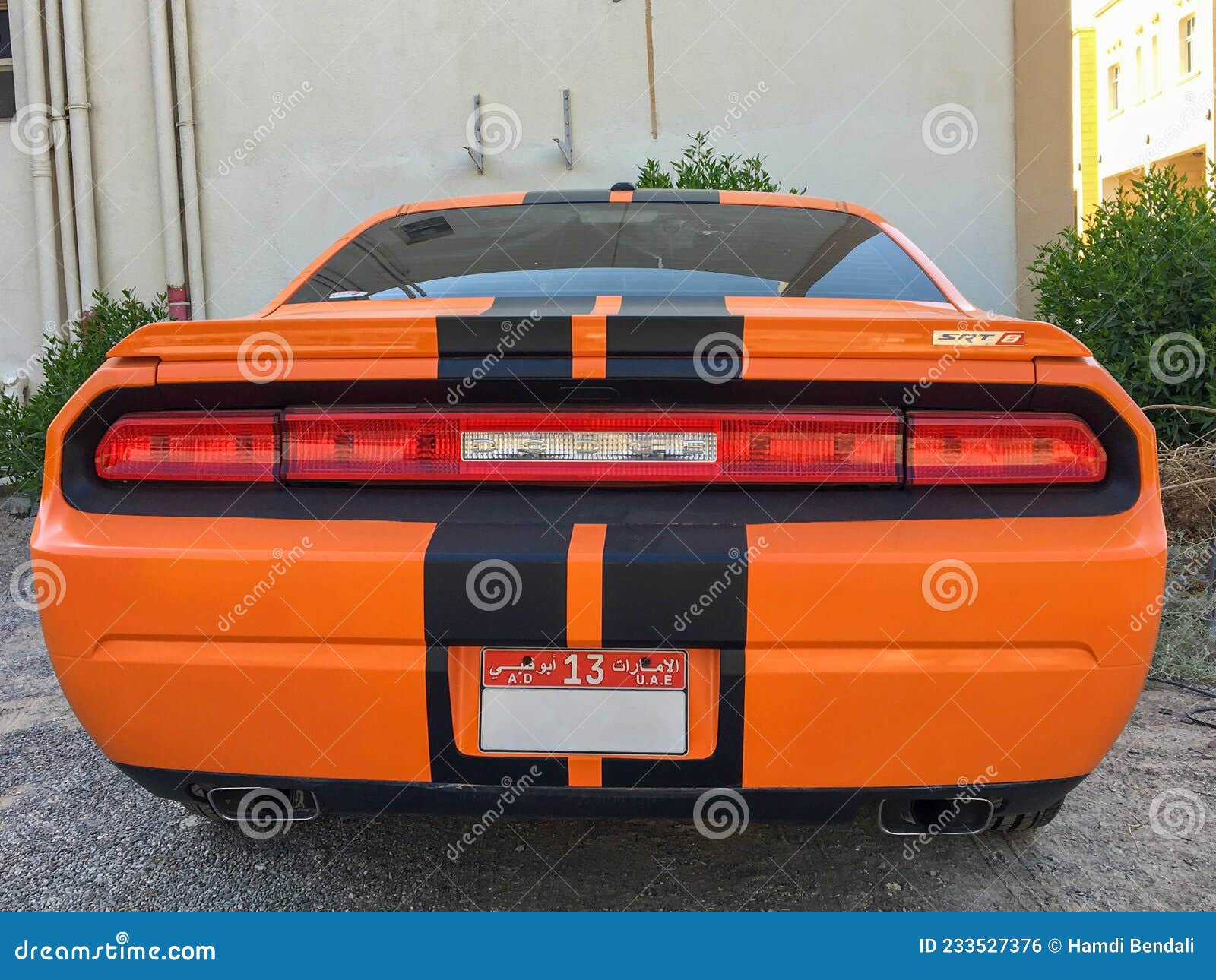 Back View of Dodge Car Parked Outdoor. Editorial Photo - Image of motor ...