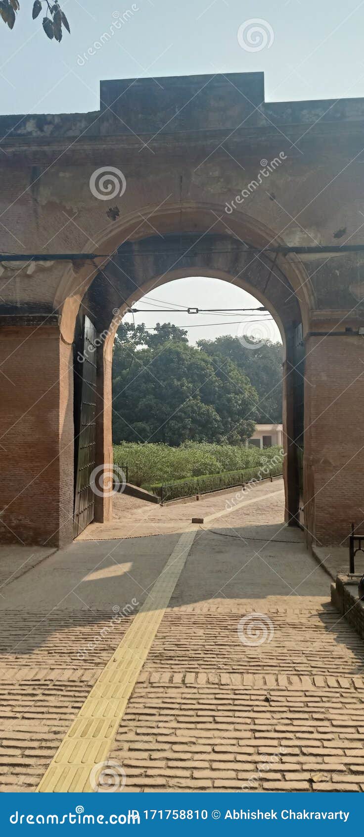 Back View of the Entrance Gate of Famous Residency. Stock Photo - Image ...