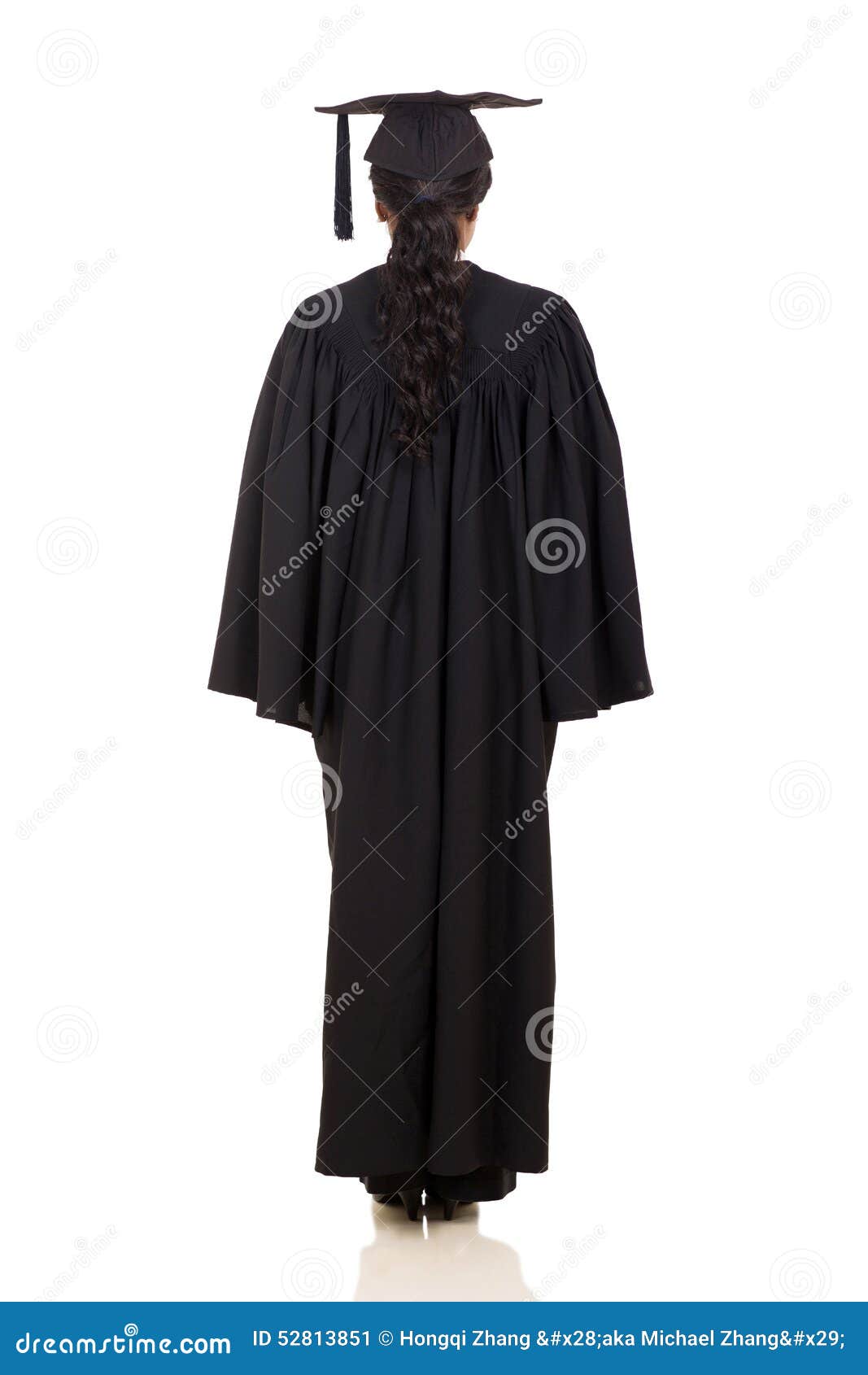Back view female graduate stock image. Image of adult - 52813851