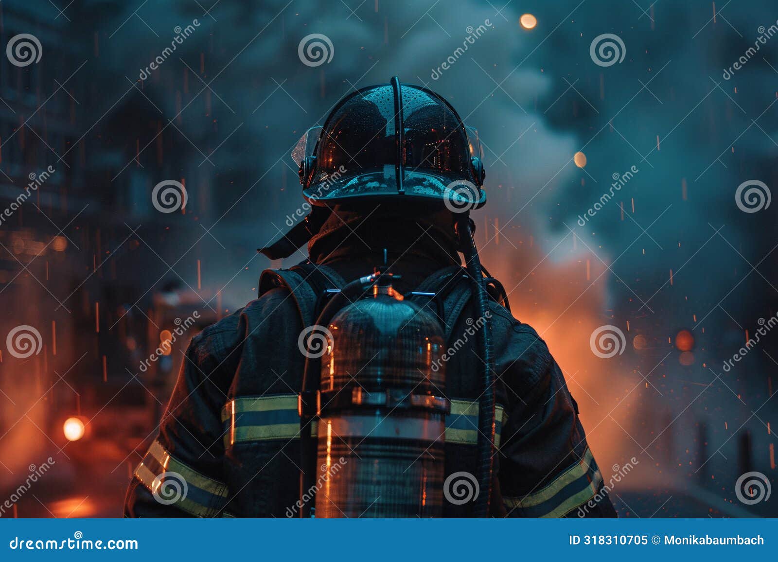 Firefighter Oxygen, Icon Cartoon Vector | CartoonDealer.com #258926019