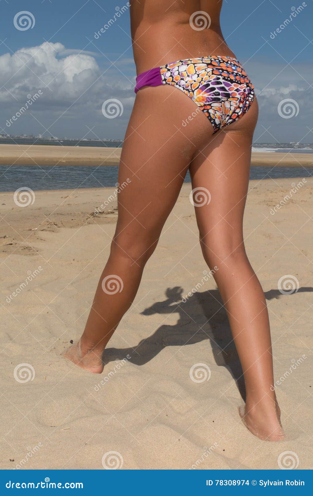 Back View of Fit Young Woman in Green Bikini Stock Photo - Image of ... Back View of Fit Young Woman in Green Bikini Stock Photo - Image of ...
