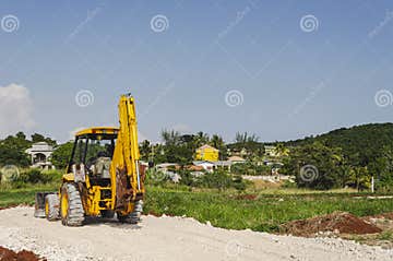 Leveling Marl on a New Roadway Stock Photo - Image of shadow, machinery ...