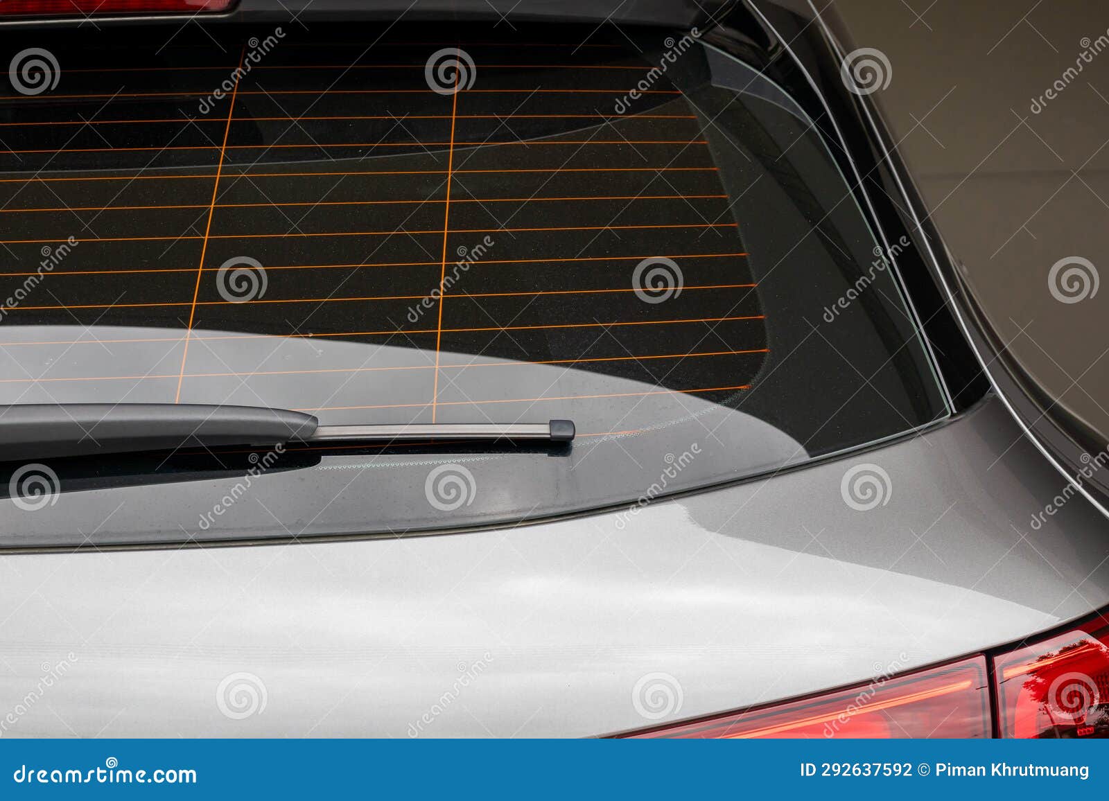 Back View of Car Window for Sticker Mockup Stock Photo - Image of road ...