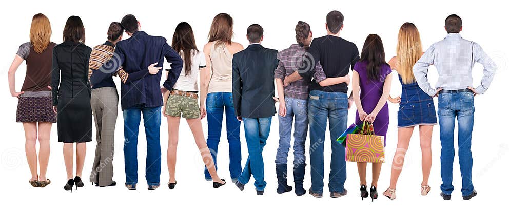 Back view group of people stock photo. Image of group - 23092818