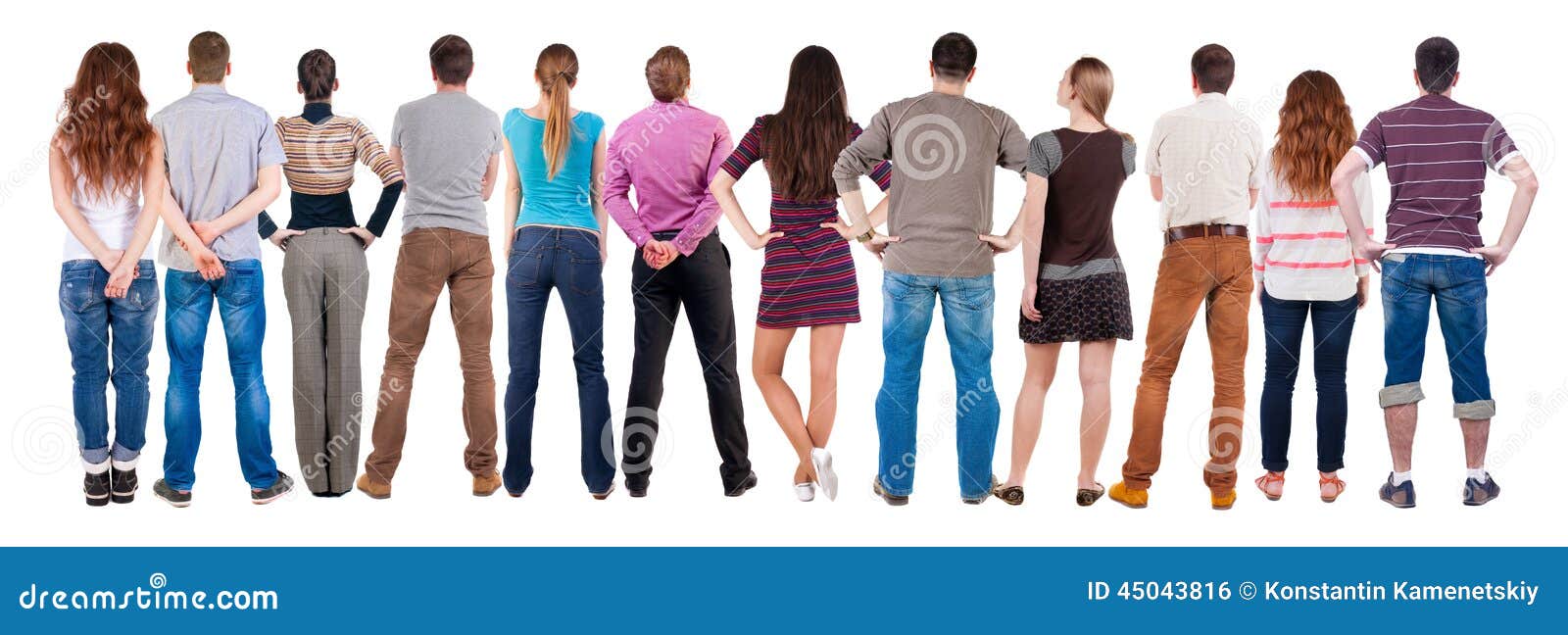 Back View Group of People Looking Stock Photo - Image of looking ...