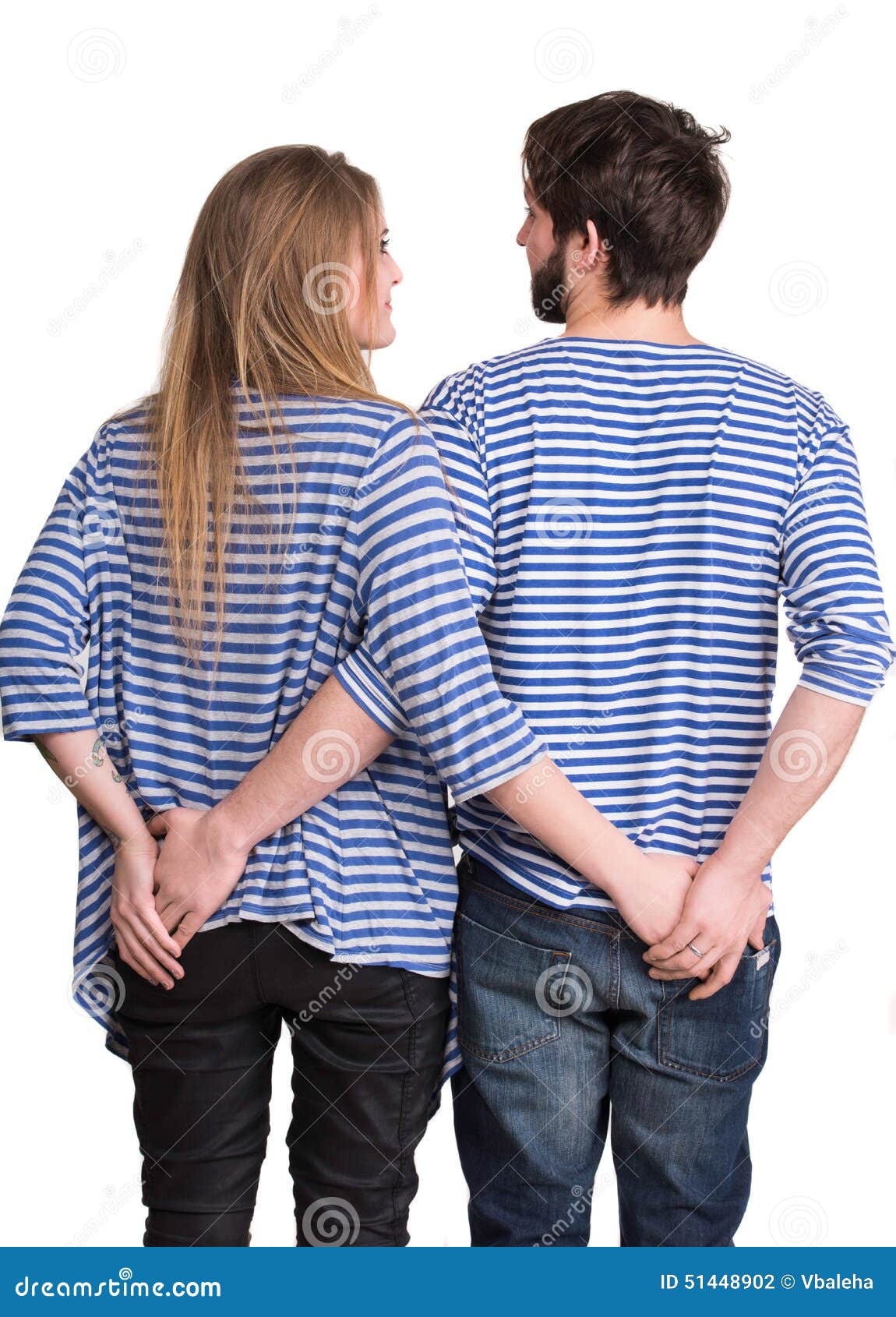 Back View of Hugging Young Couple Stock Photo - Image of woman, happy ...