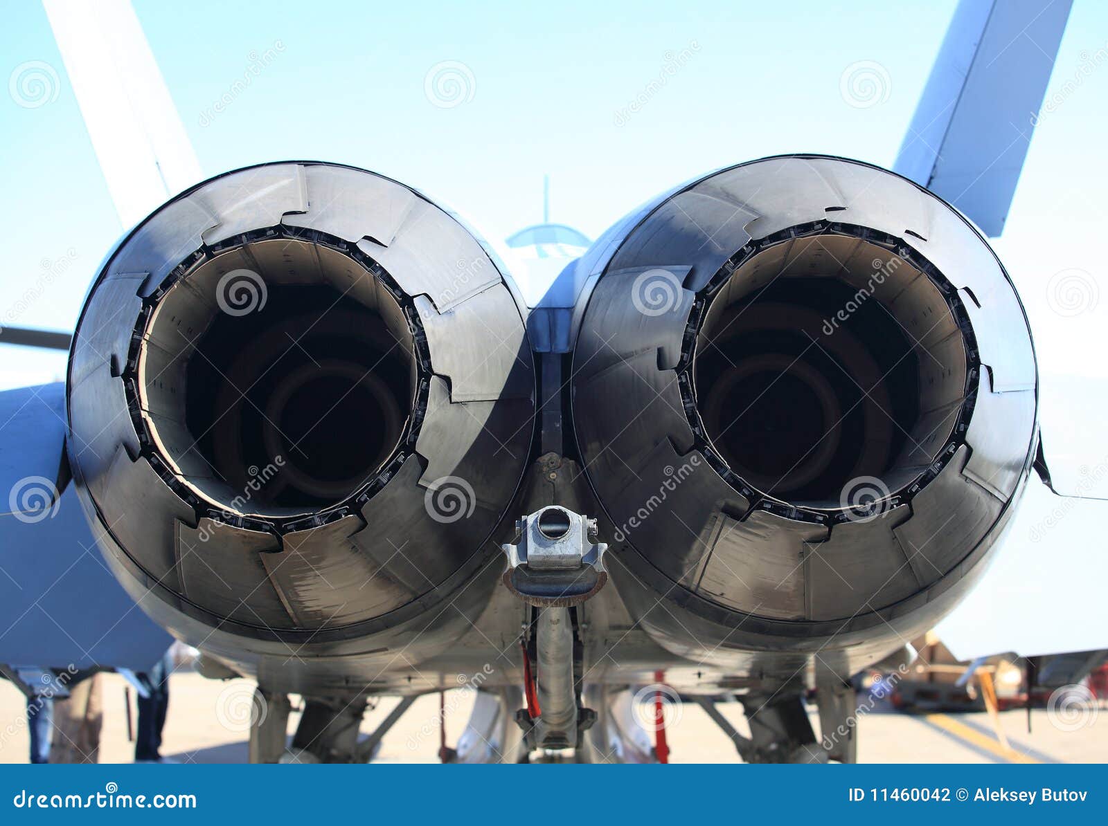 Back view of jet stock photo. Image of engine, taking - 11460042