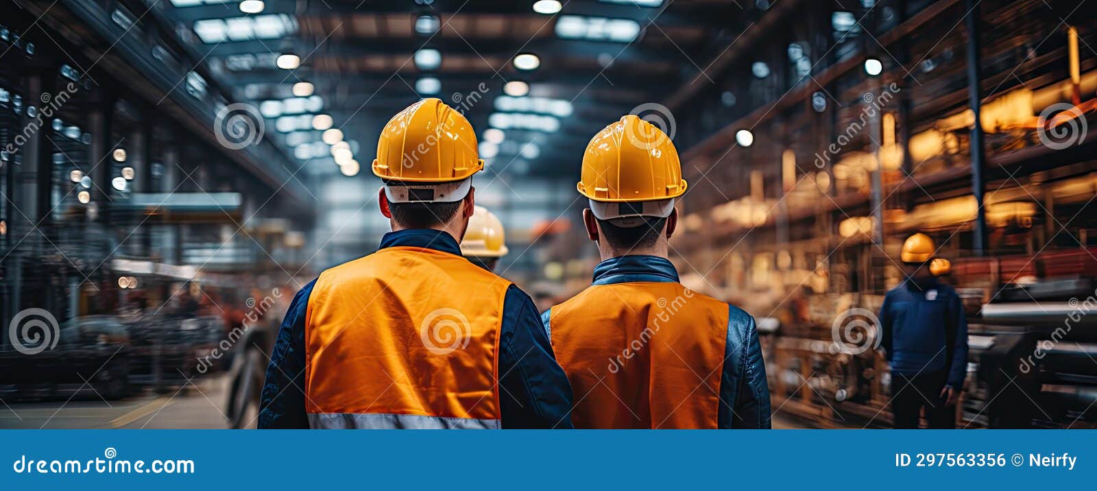 Back view of male workers stock illustration. Illustration of ...