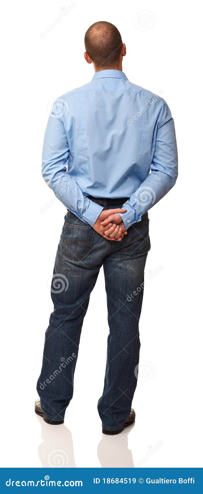 Back view of man stock image. Image of business, back - 18684519