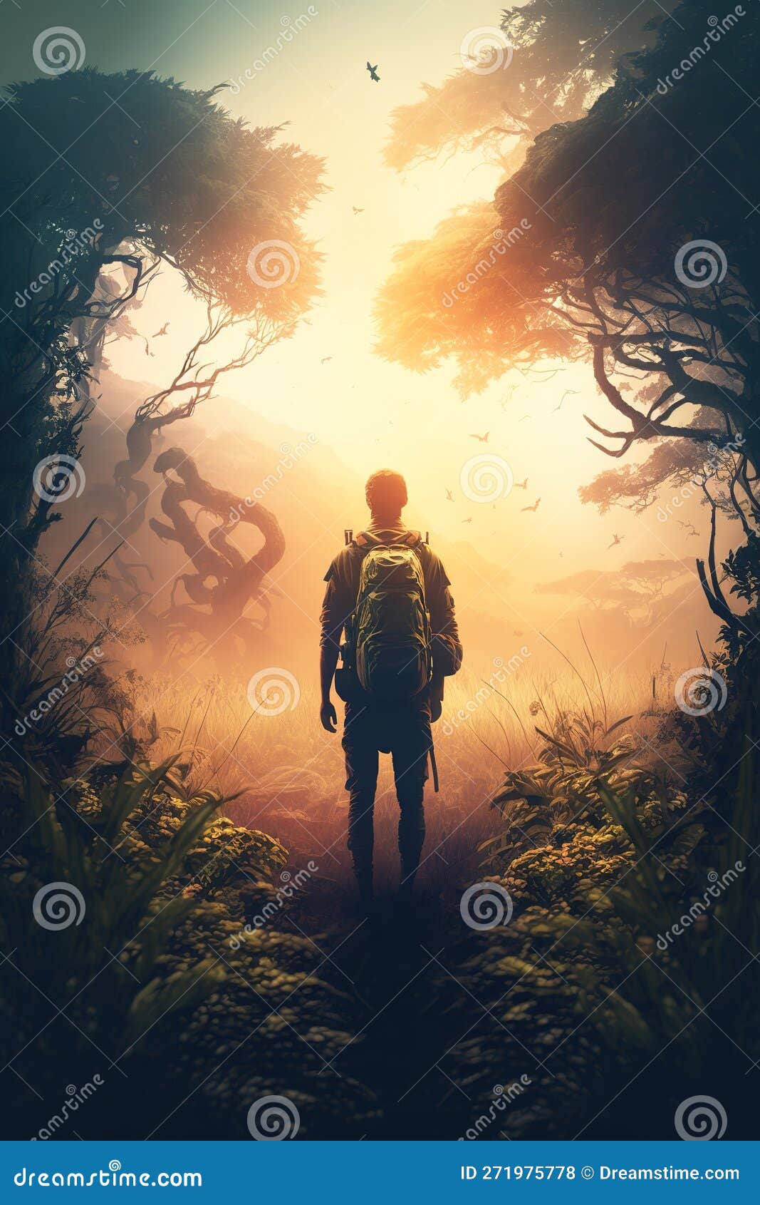 Into The Wild Exploring The Enchanting Jungle.AI Generated Stock ...