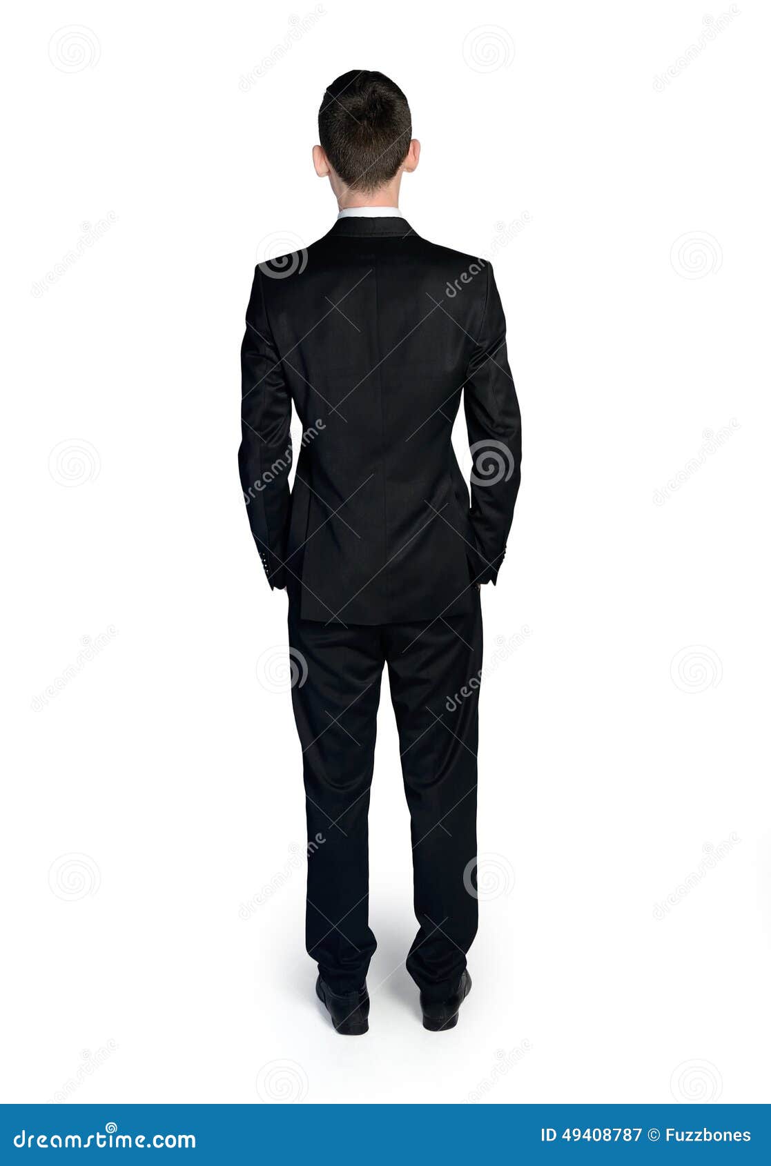 Back view of man stock image. Image of boss, people, rear - 49408787