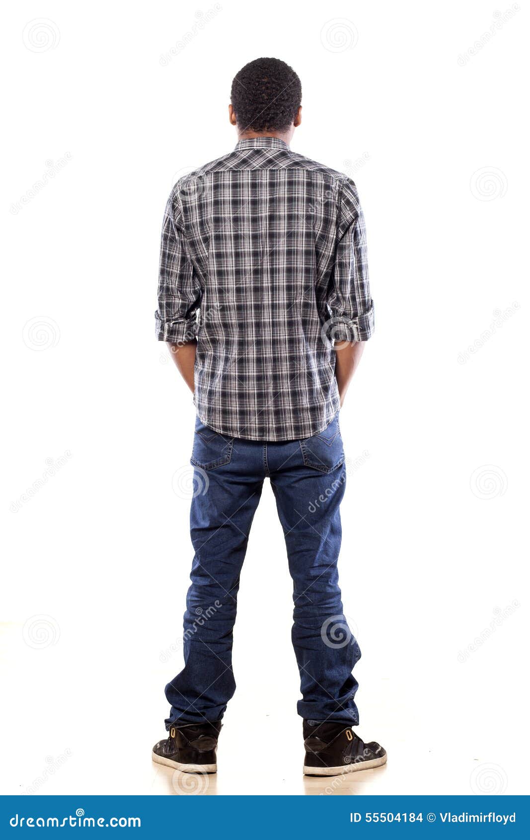 Back view of a man stock photo. Image of posing, model - 55504184