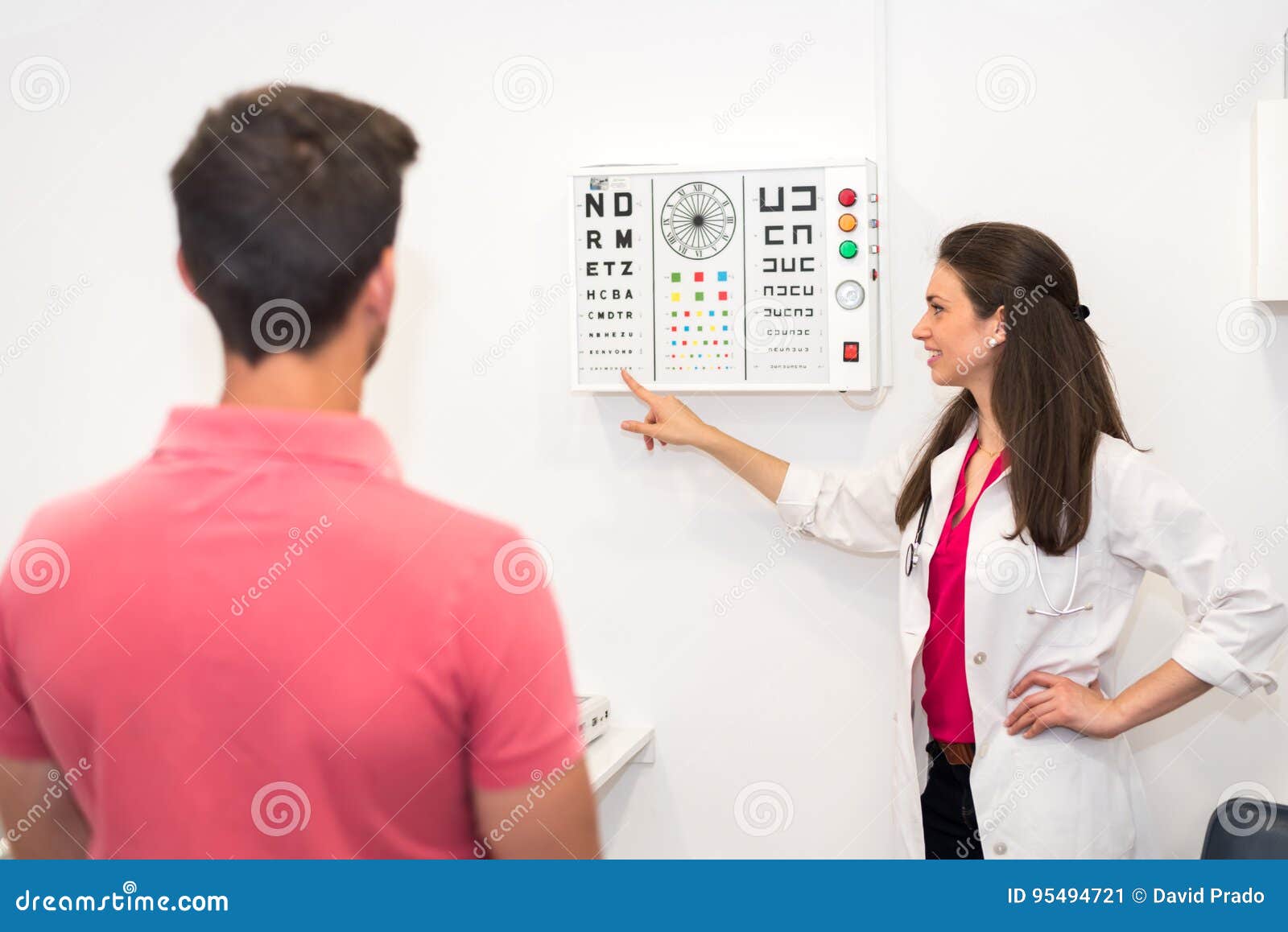Man checking vision stock image. Image of confident, posing - 95494721