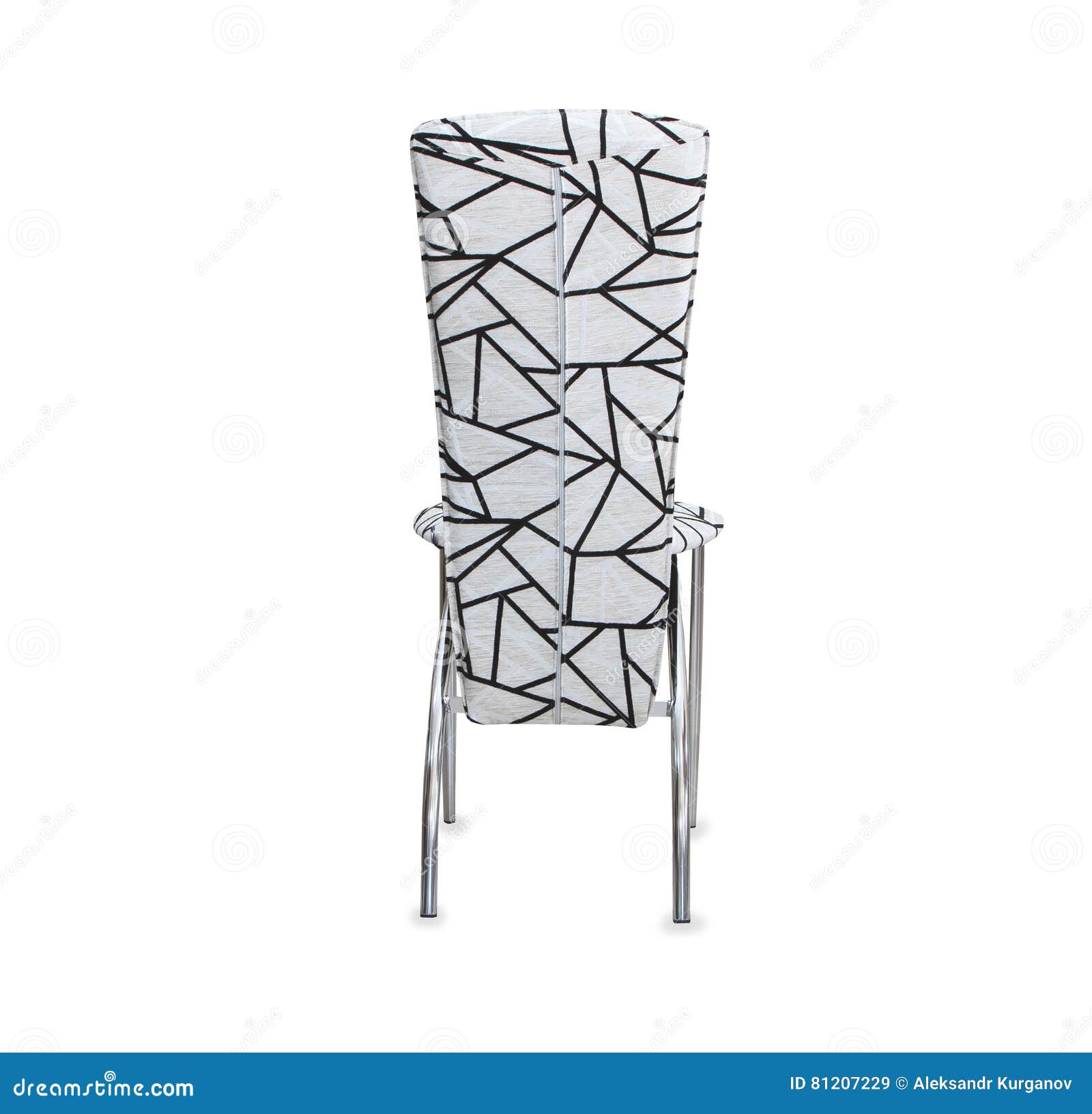 Back View of Modern Exclusive Kitchen Chair Stock Image - Image of ...