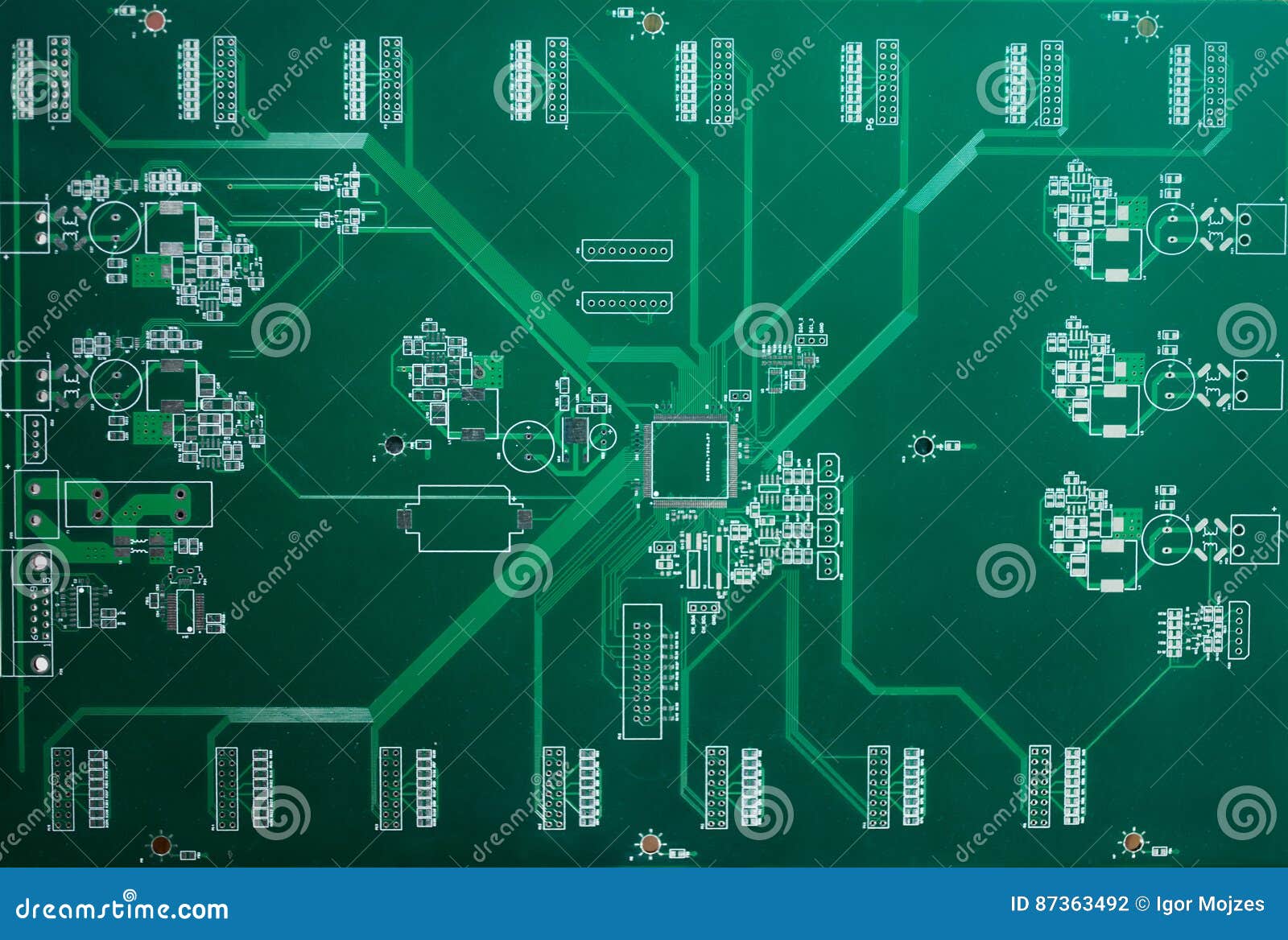 Back view of motherboard stock photo. Image of industry - 87363492