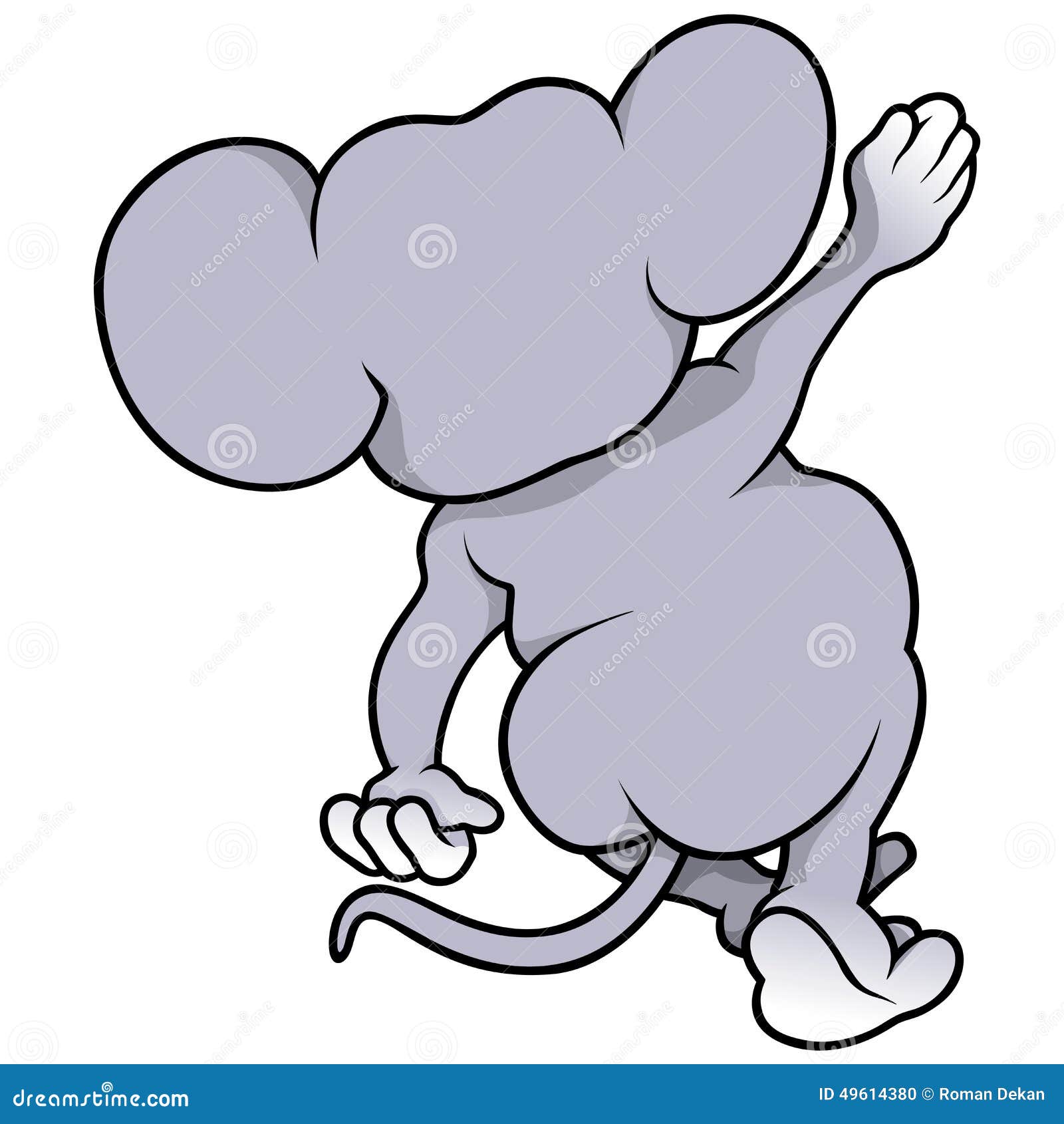 Back View of Mouse stock vector. Illustration of rodent - 49614380 Back View of Mouse stock vector. Illustration of rodent - 49614380