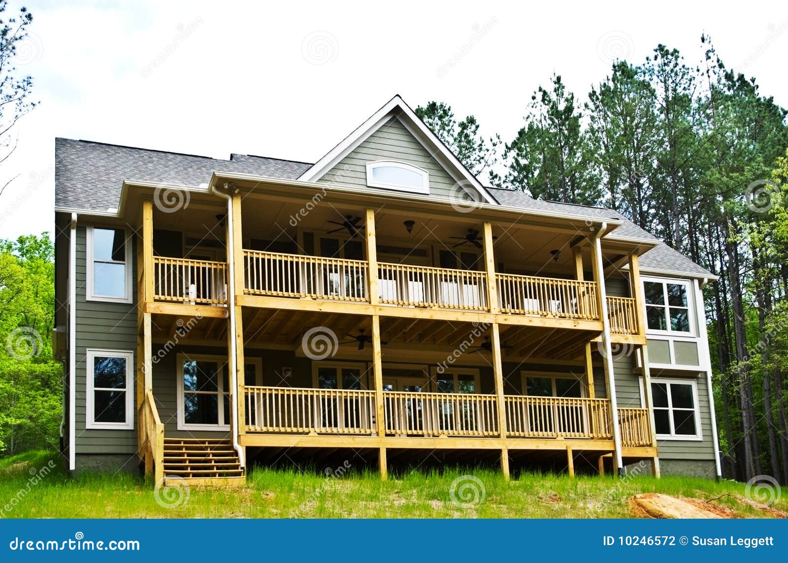 Back View of New Home stock photo. Image of environment - 10246572