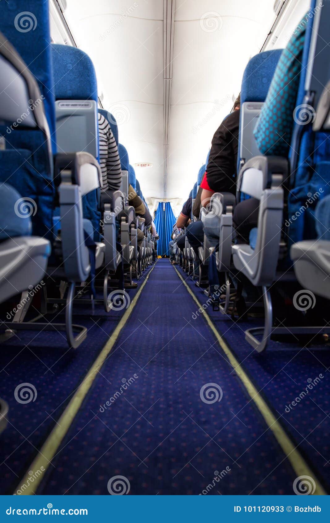 Back View of Passenger Airplane Stock Image - Image of passenger, line ...