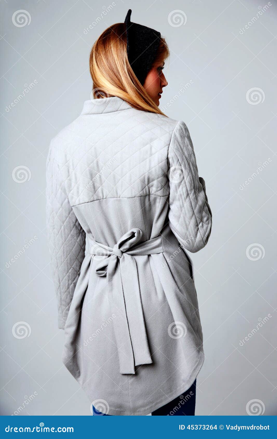 Back View Portrait of a Young Woman Stock Photo - Image of back, autumn ...