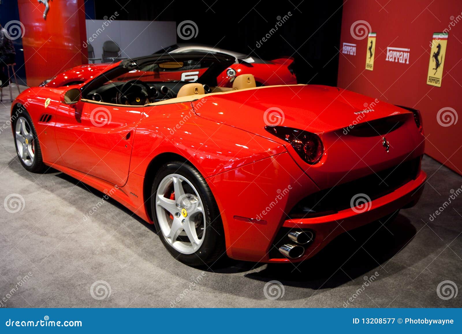 Back View of a Red Ferrari California Editorial Photography - Image of ...