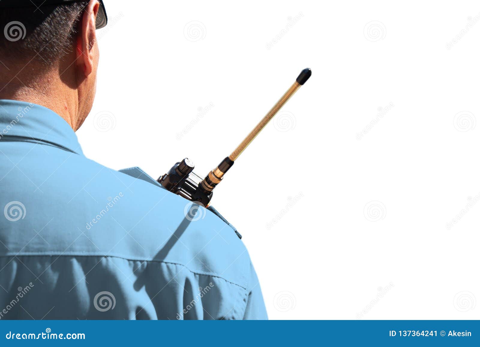 Back View of Security Guard Stock Image - Image of patrol, business ...
