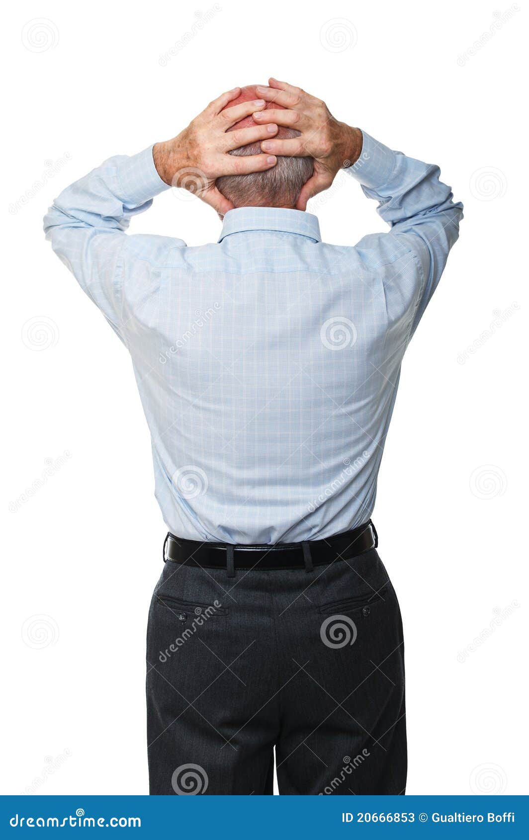 Back view of senior stock image. Image of caucasian, senior - 20666853