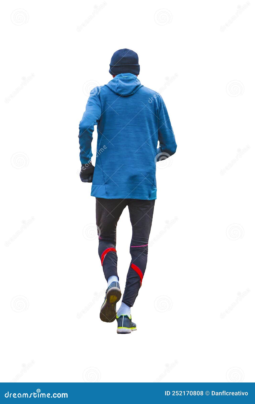 Senior Man Running Back View Stock Photo - Image of active, view: 252170808