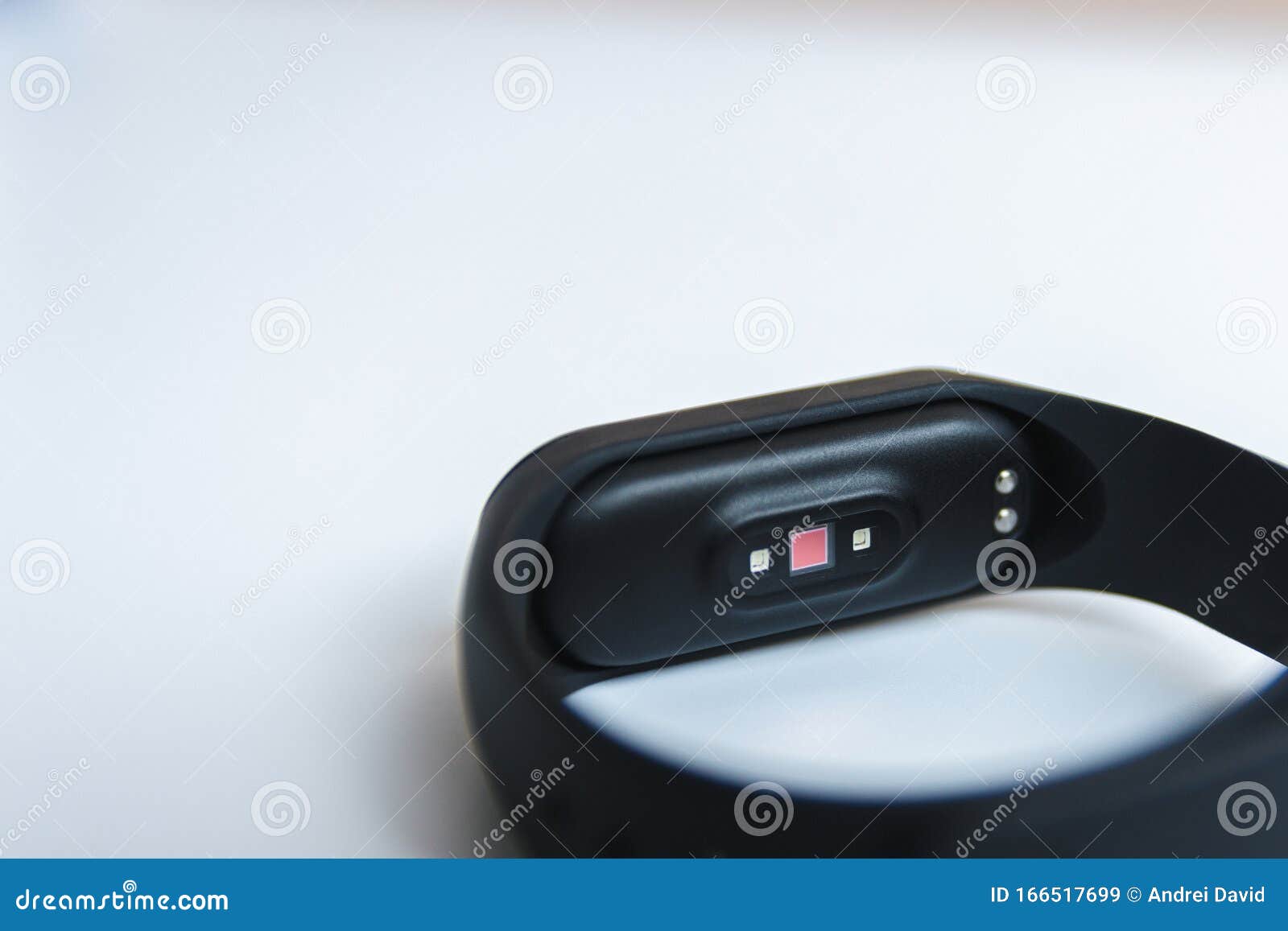Back View of a Sensor of a Smart Band or Smartwatch Stock Image - Image ...