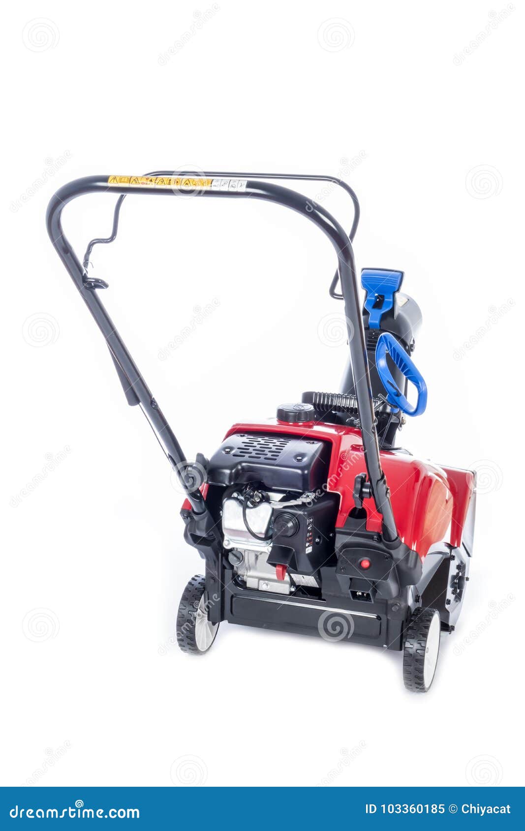 Red Gas Snowblower Isolated on White 3 Stock Image - Image of isolated ...