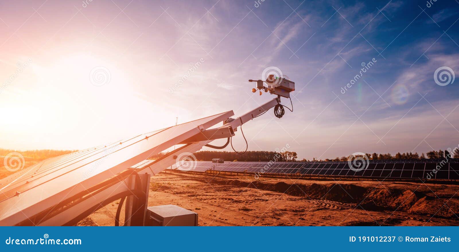 Back View of Solar Panel. Turning Gear Stock Image - Image of ...