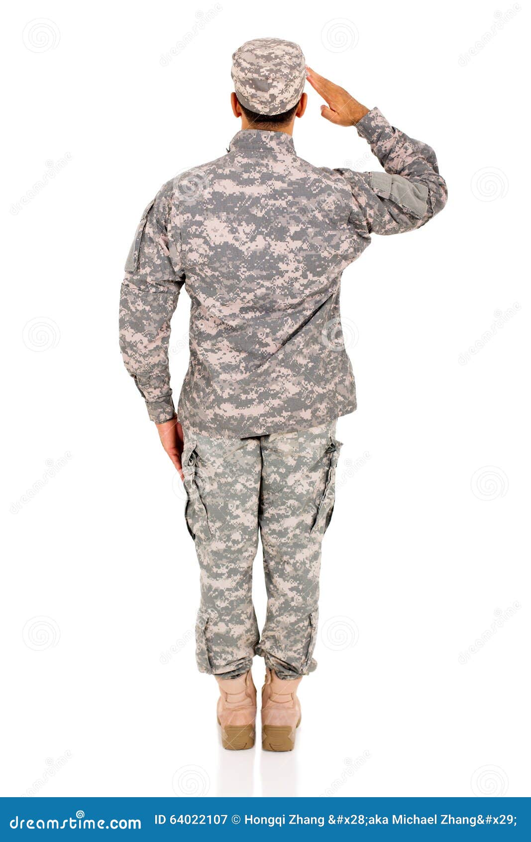 Back view soldier saluting stock image. Image of salute - 64022107