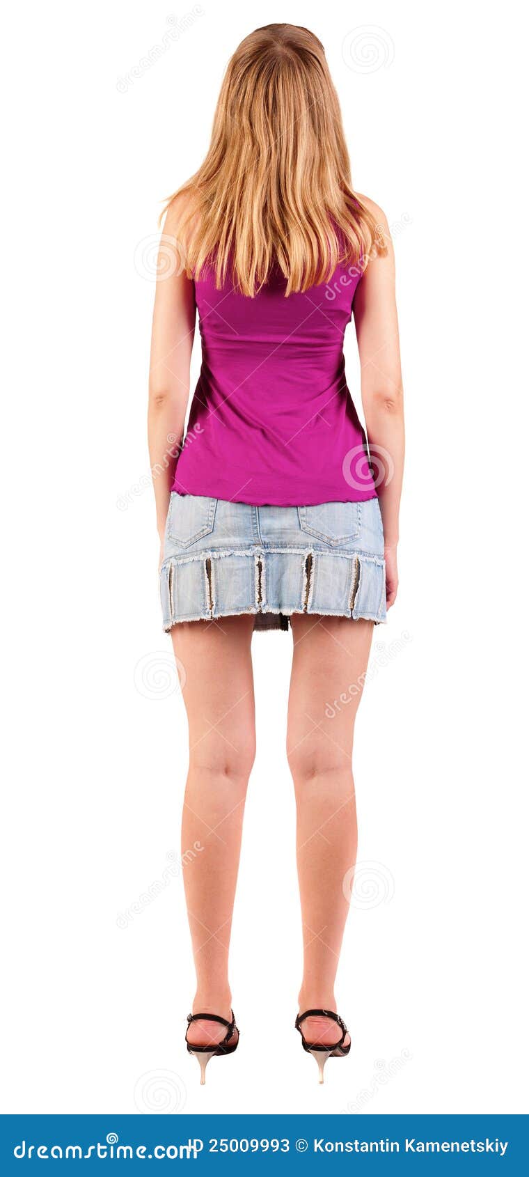Back View of Standing Beautiful Blonde Woman Stock Image - Image of ... Back View of Standing Beautiful Blonde Woman Stock Image - Image of ...