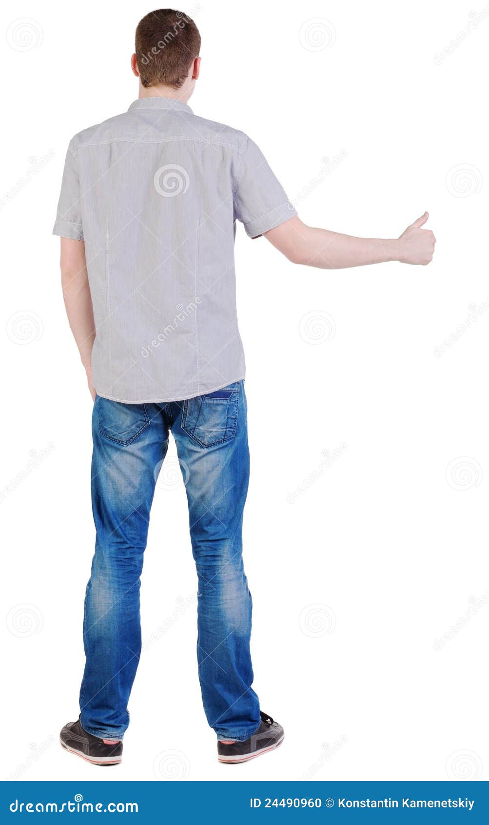 Person Standing Up Back