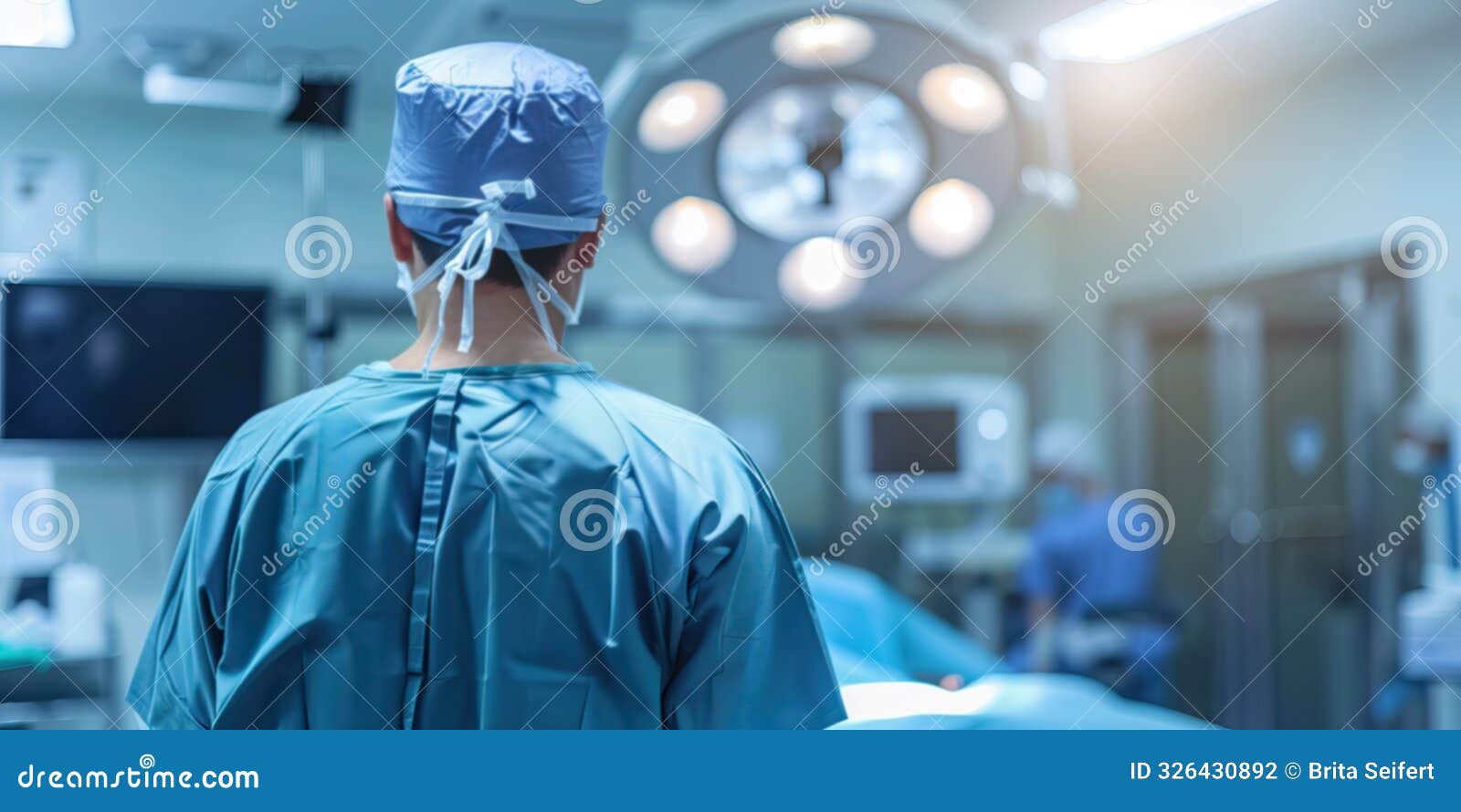 Back View of a Surgeon Doing a Surgical Operation at Hospital , Surgery ...
