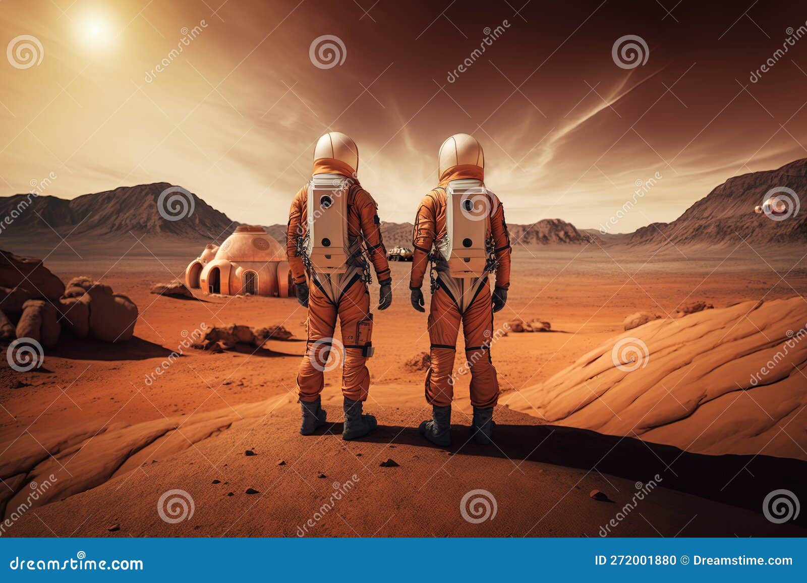 Conqueror Of Space Poster, Spaceman And Rocket Stock Photography ...