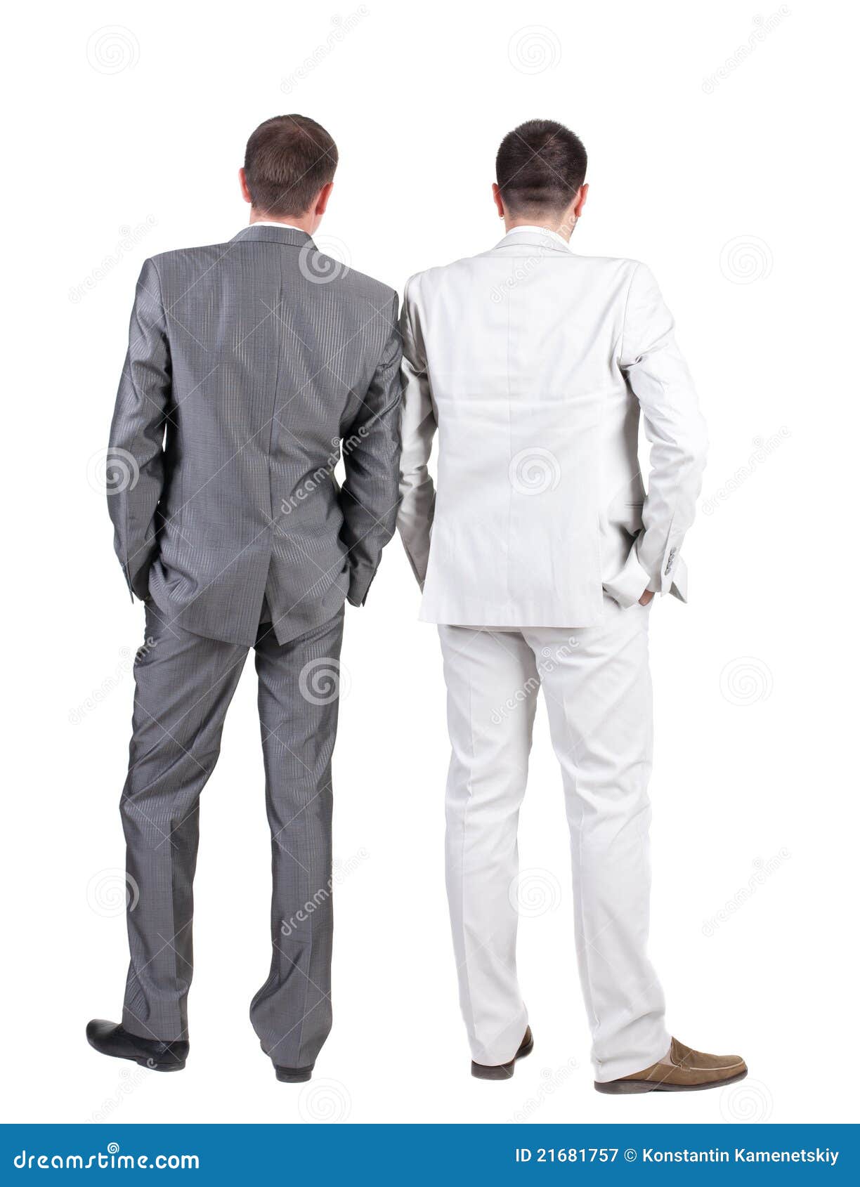 Back View of Two Business Men. Rear View Stock Image - Image of ... Back View of Two Business Men. Rear View Stock Image - Image of ...