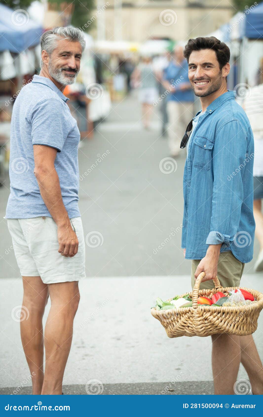 Back View Two Men on Summer Outdoors Farm Market Stock Photo - Image of ... Back View Two Men on Summer Outdoors Farm Market Stock Photo - Image of ...