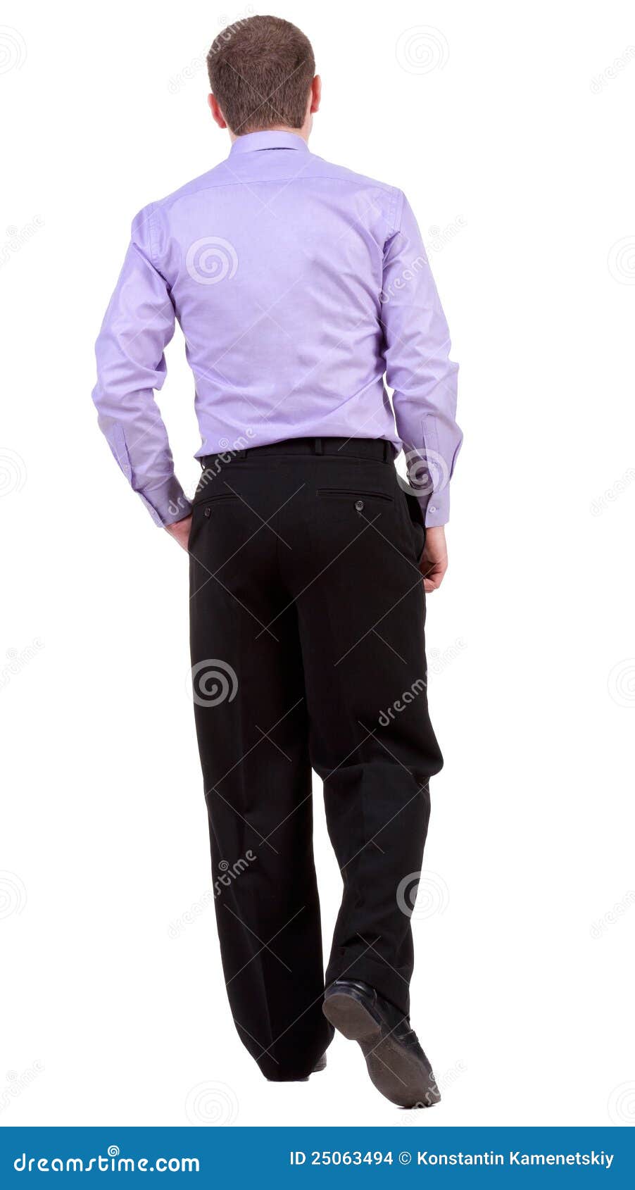 Back View of Walking Business Man. Going Businessman Stock Photo ...