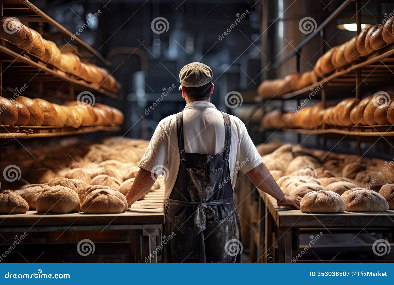 Bread Production stock illustration. Illustration of grain - 353038507
