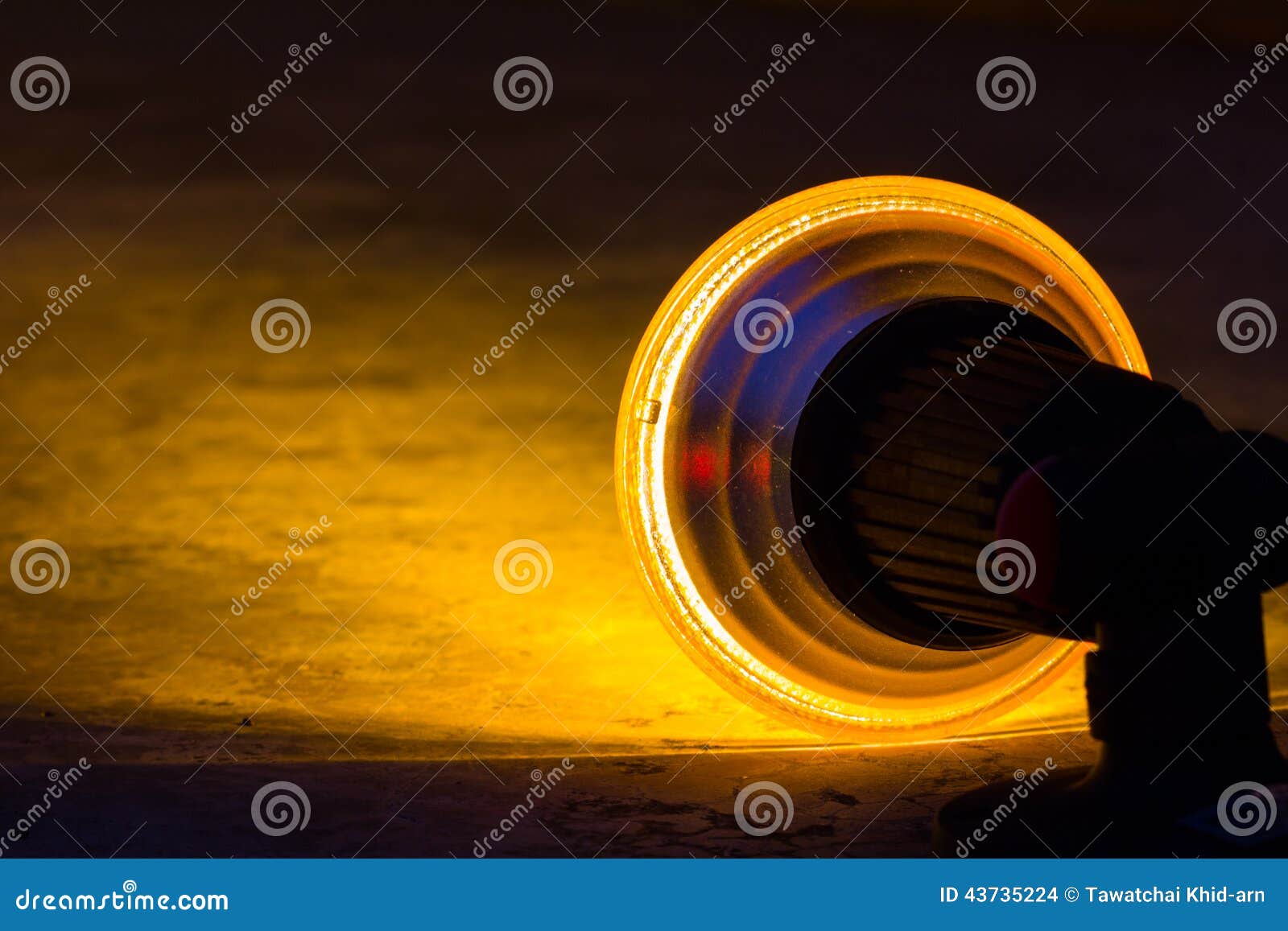 Back View of Yellow Spotlight Stock Photo - Image of classical ...