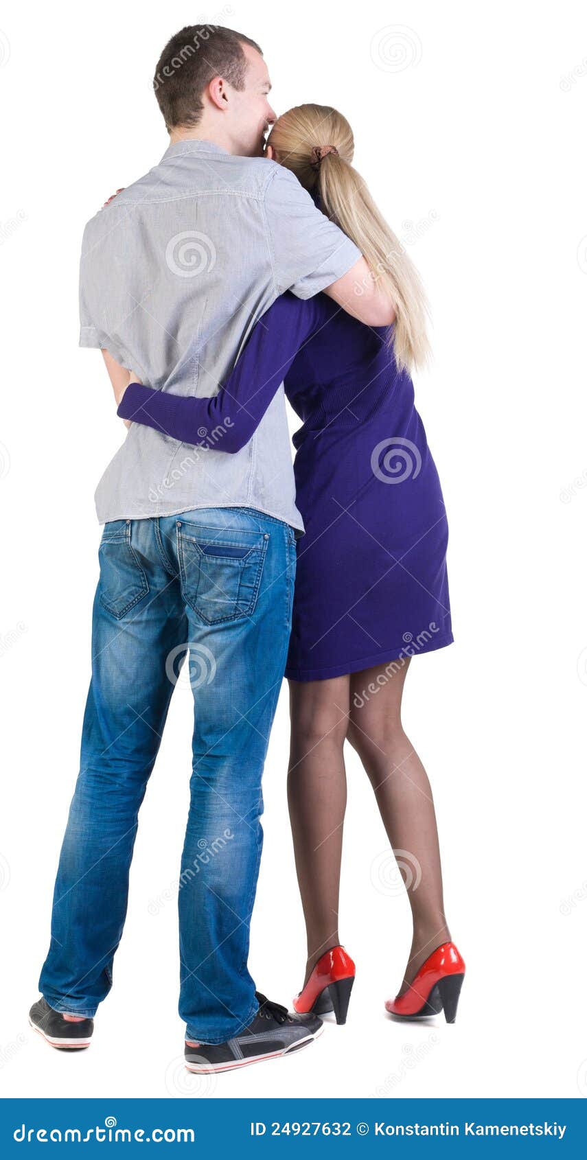 Back view of young couple stock photo. Image of adult - 24927632