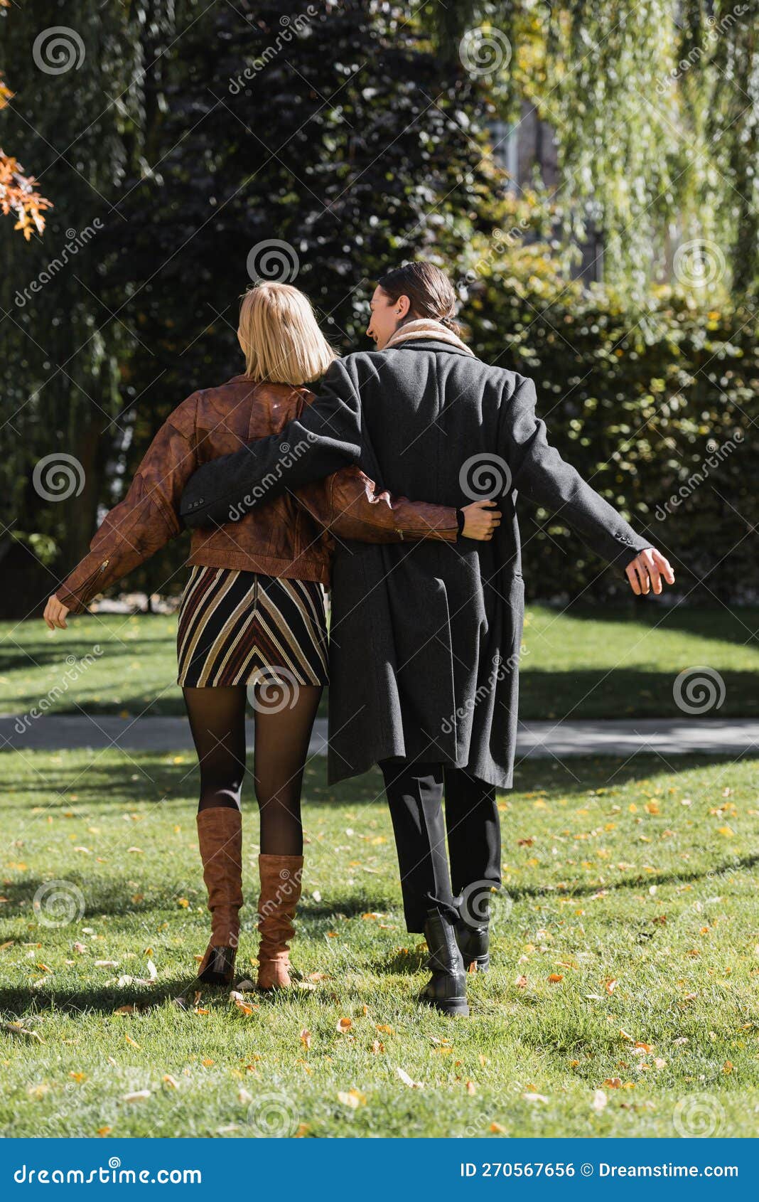 Back View of Young Couple Hugging Stock Photo - Image of blonde, adult ...