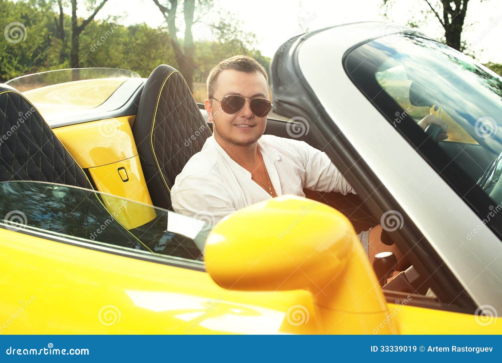 Back view of young driver stock image. Image of horizontal - 33339019