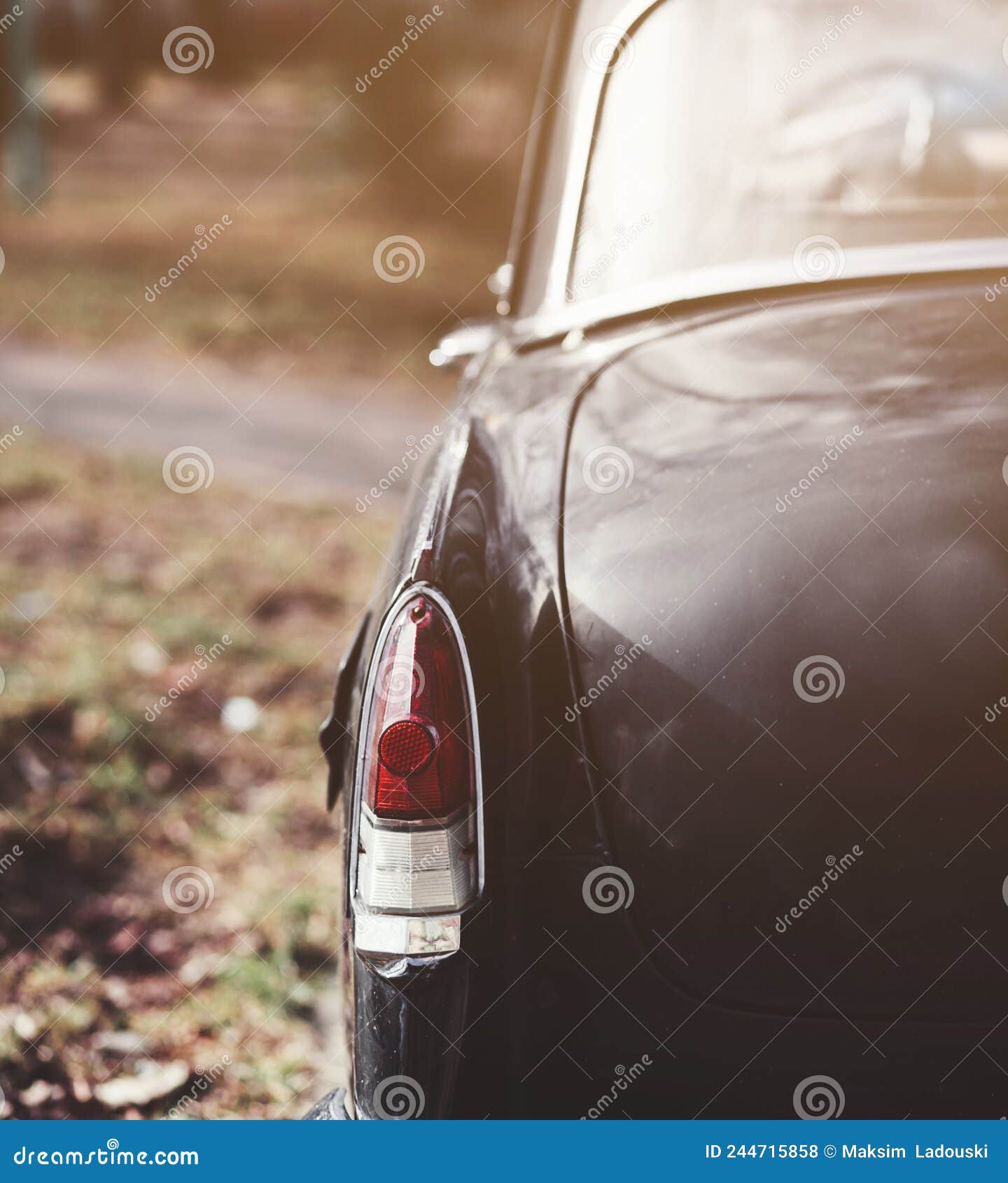 Back of vintage car stock photo. Image of classic, restore - 244715858