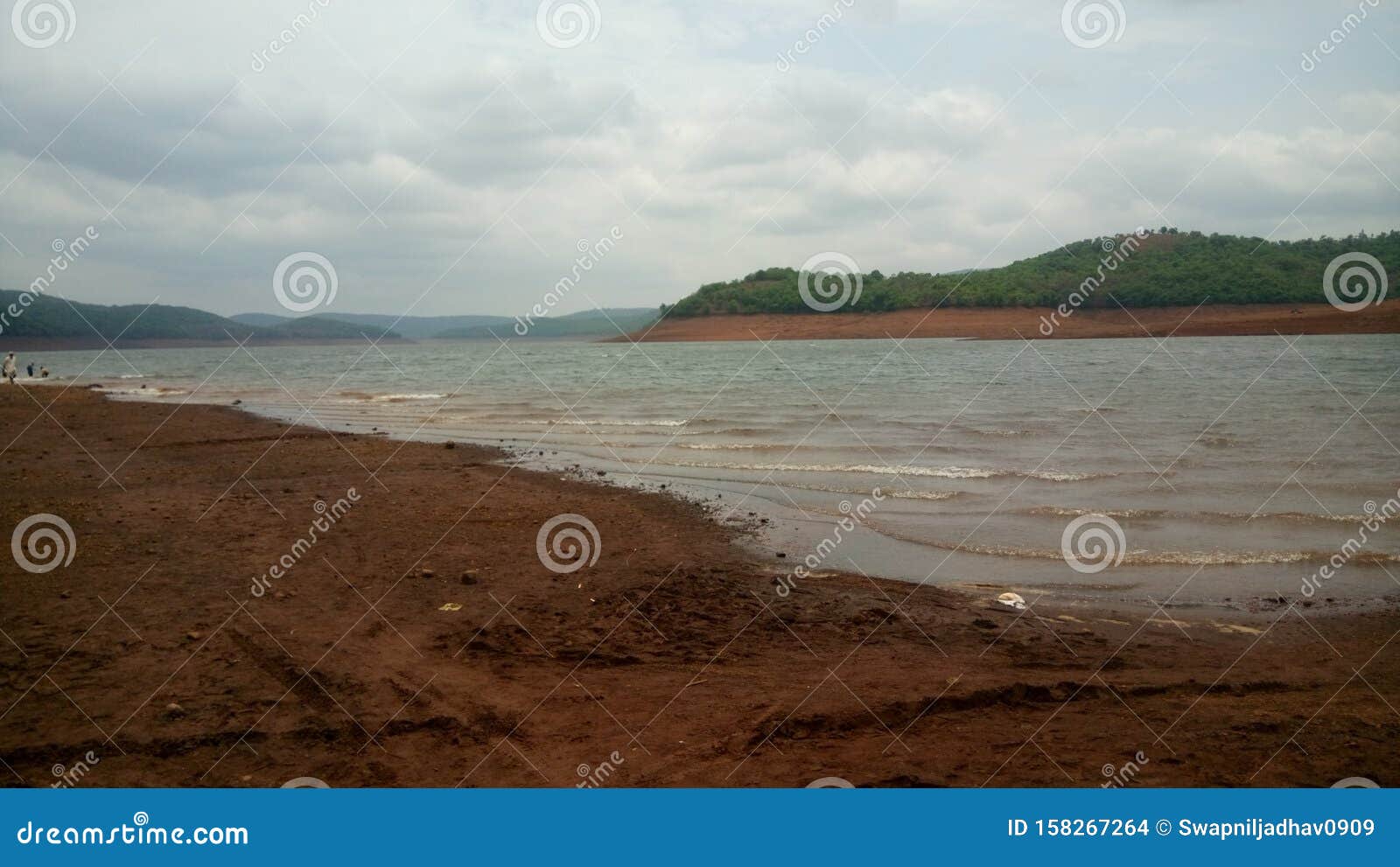 Back Water of Dam stock photo. Image of waves, cloud - 158267264