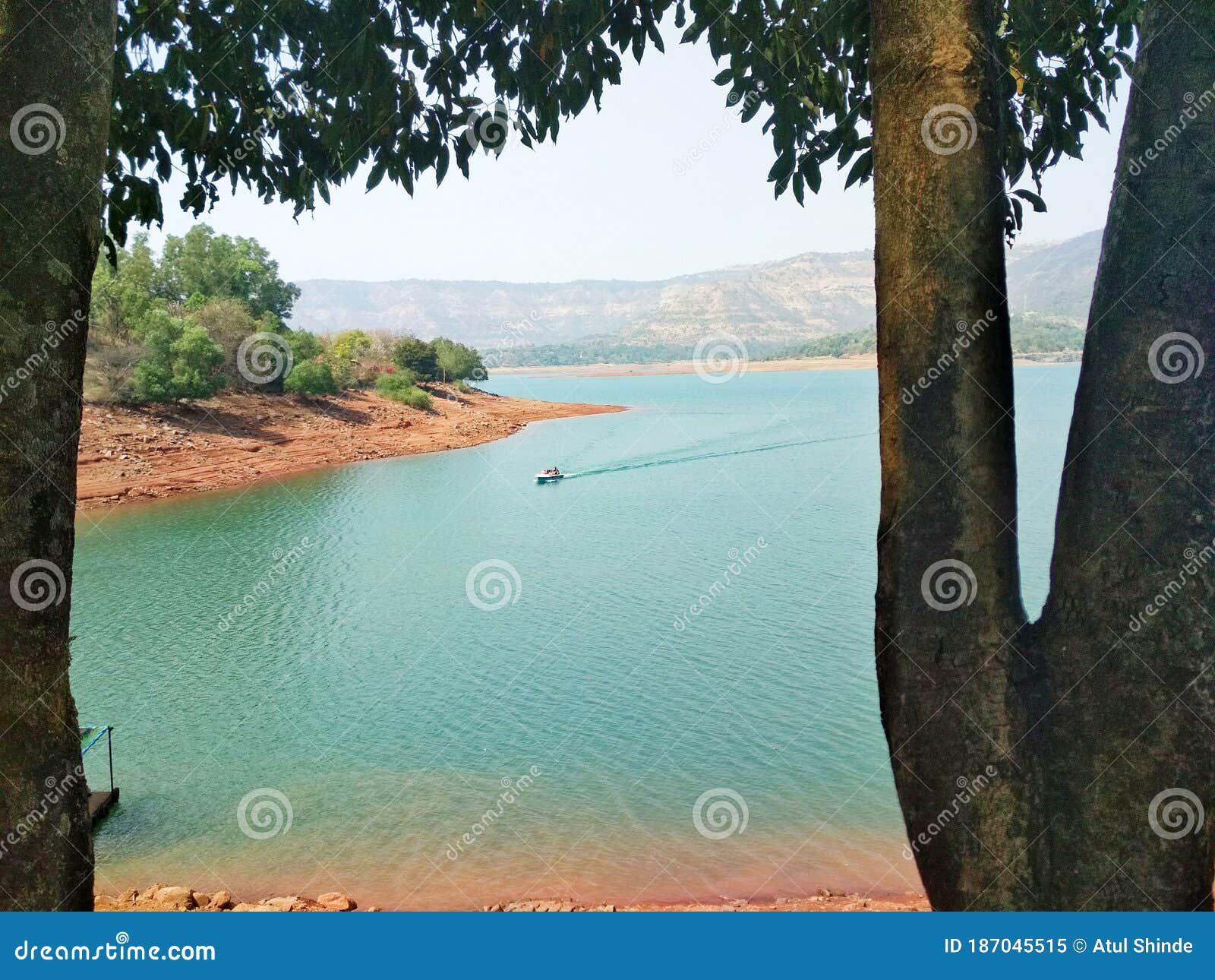 Back Water of Panshet Dam stock image. Image of nature - 187045515